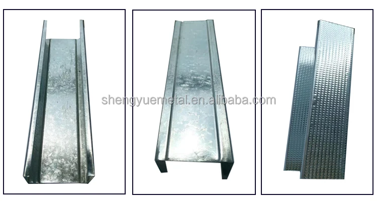 Galvanized Drywall Stud Frames Gypsum Furring Channel For Drywall ...