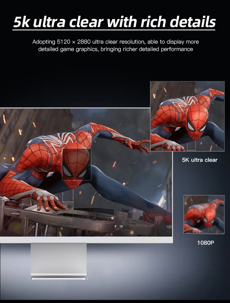 27 Inch 5K 60hz IPS LCD Display Monitor for Gaming & Business