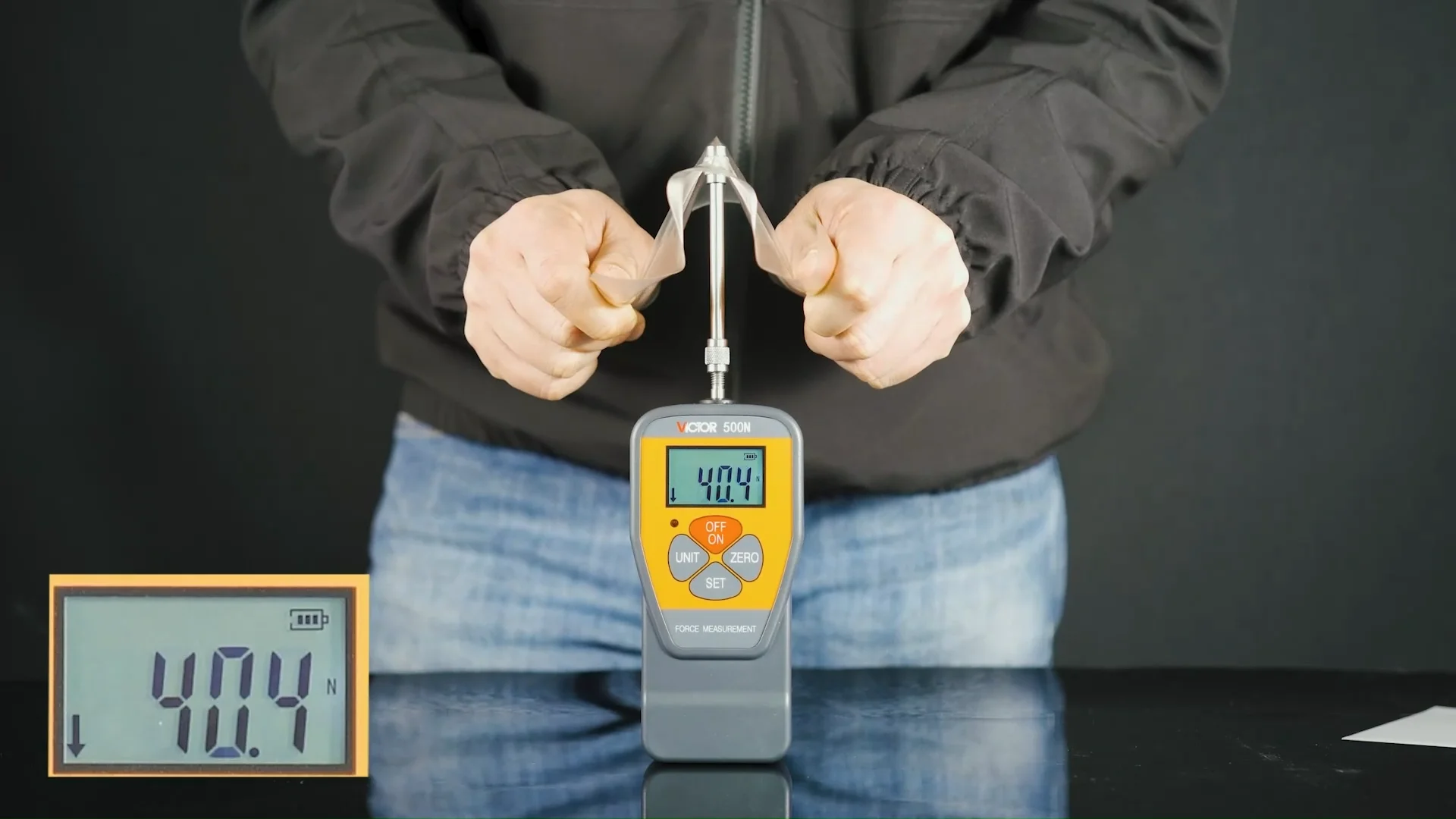 7mo Professional Meter 500n Digital Force Gauge Push Pull Tester ...