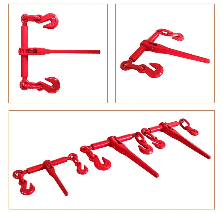 High Quality G80 Ratchet Type Load Binder With Chain - Buy 5/16" - 3/8 ...