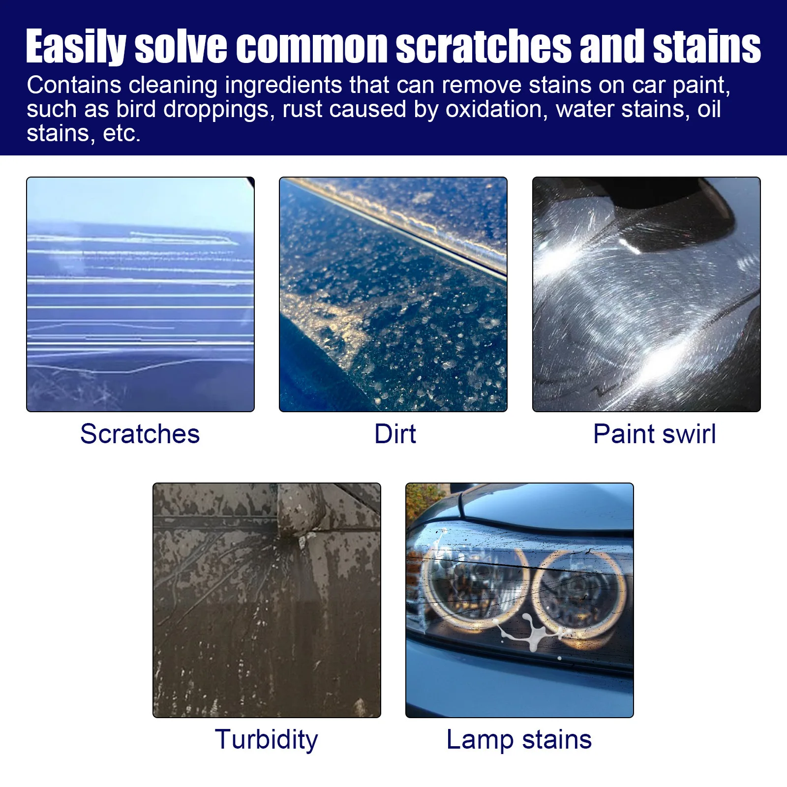 Homonth Car Scratch Lotion Set Body Paint Maintenance Refurbishment ...