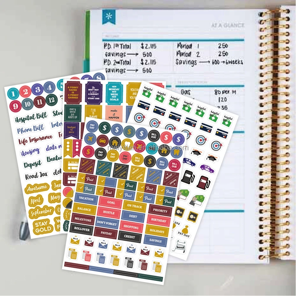 Budget Binder Label Stickers - Organize Your Finances