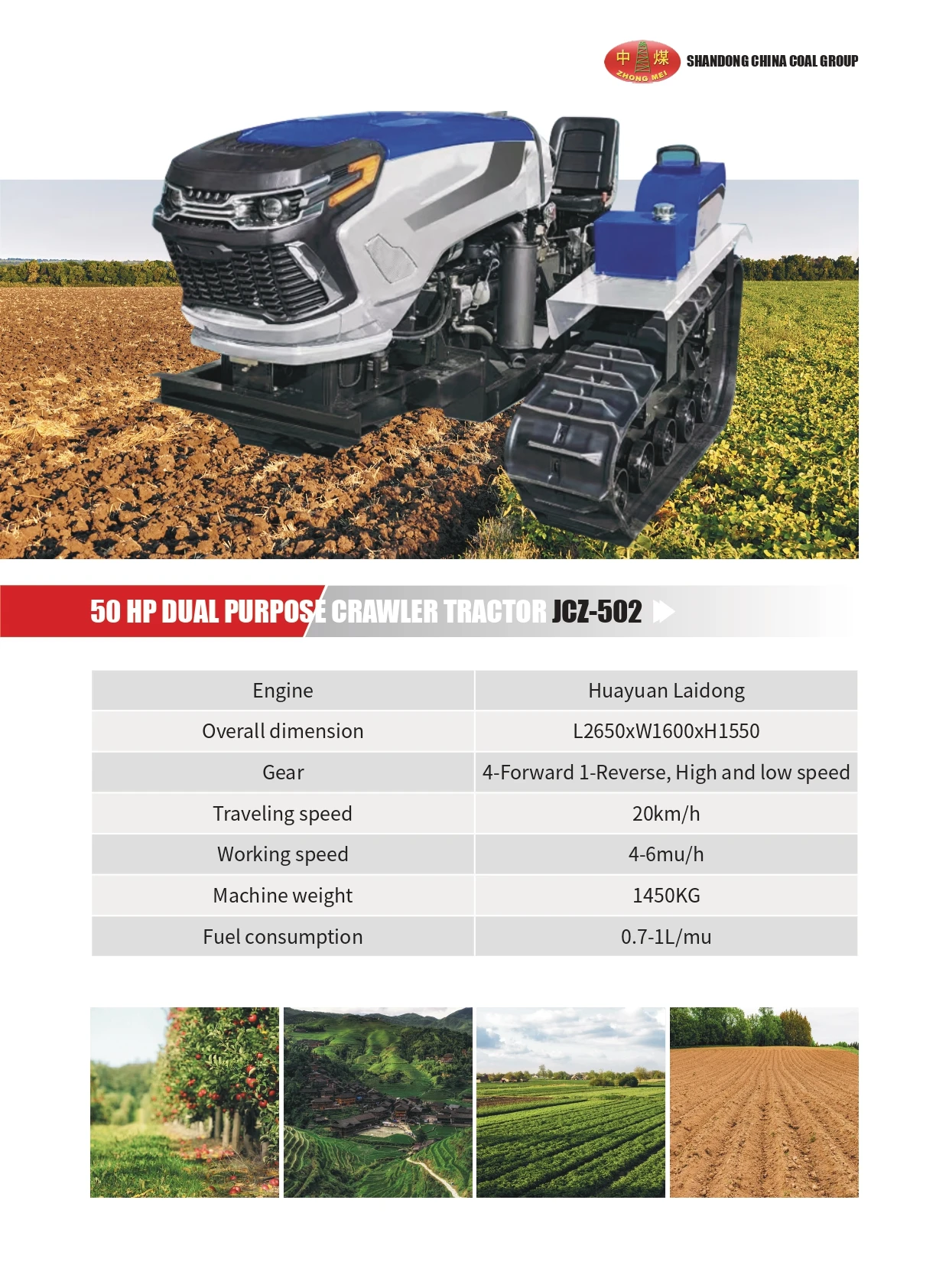 Dual-Purpose 35hp/40hp/50hp Diesel Tracked Farm Seeder Plowing Machine ...