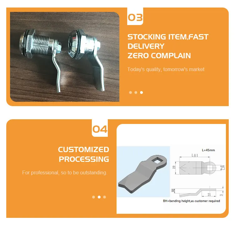 MS705 Cabinet Quarter Turn Electric Door Cam Lock - Secure & Durable