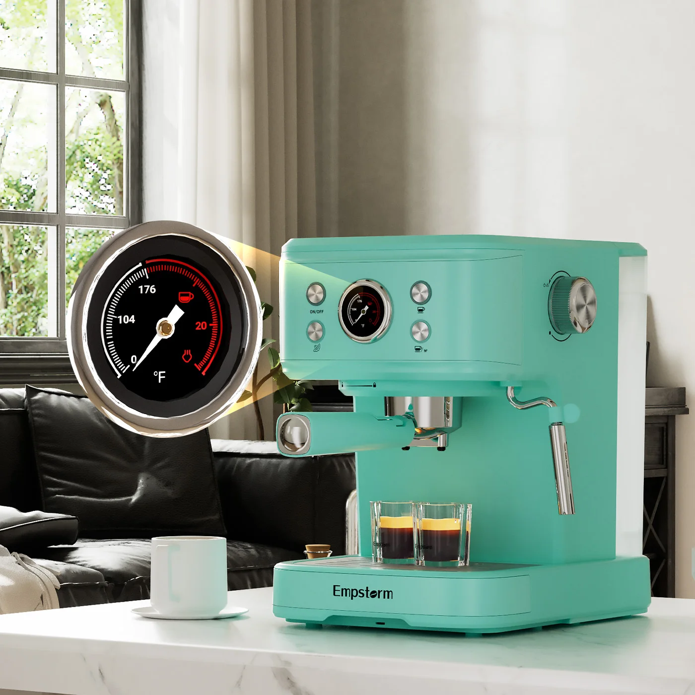 Empstorm 04 E 2 in 1 Capsule and Powder Coffee Machine Perfect for ...
