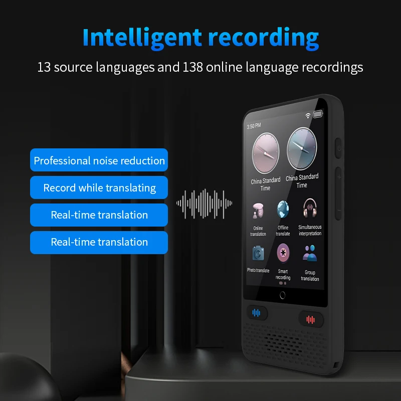 S85 Voice Translator Device - 138 Languages & 3.5inch Screen