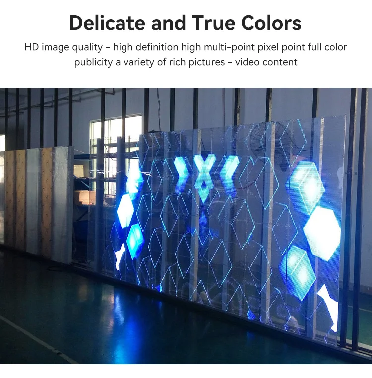 Indoor P6 Transparent LED Film Display - Flexible Video Wall