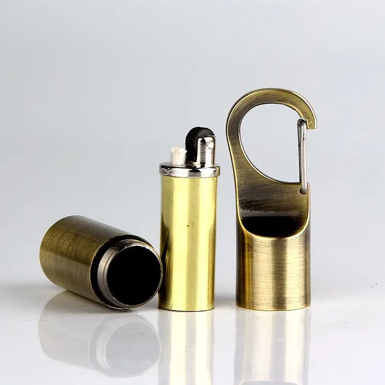 Hanging Mini Kerosene Capsule Gasoline Lighter - Key Chain