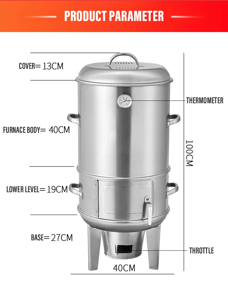 Wholesale Stainless Steel Charcoal BBQ Grill Machine