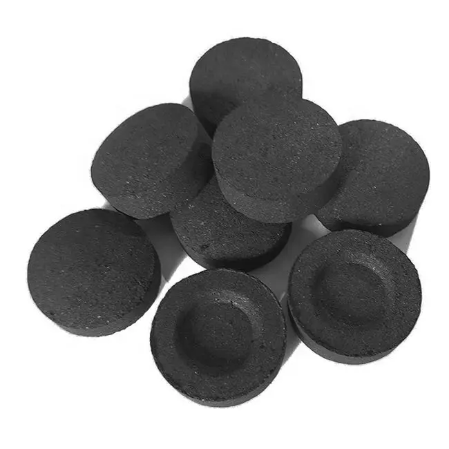 Hongqiang Bamboo Round Shisha Bakhoor Tablets - Long Burn