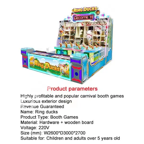 2024 New Carnival Booth Funfair Game Catch Ducks Lucky Ring Booths ...