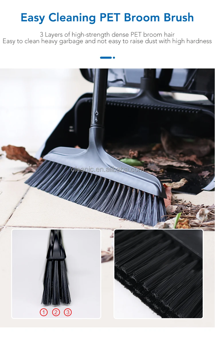 Cleanic Broom and Dustpan Set - Durable and Efficient
