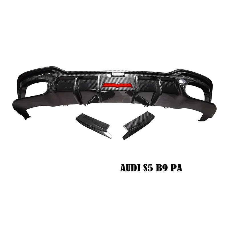 Carbon Fiber Fibre Rear Diffuser Lip for Audi A5 S5 B9 Pa 2020-2023 ...