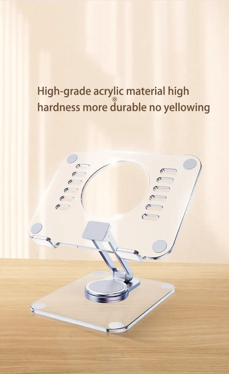 Notebook Support Desktop Computer Stand 360 Rotating Base Laptop Stand ...