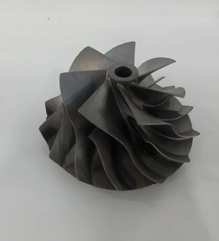 Titanium precision Mixed-Flow Shrouded Impeller machine-added with ...