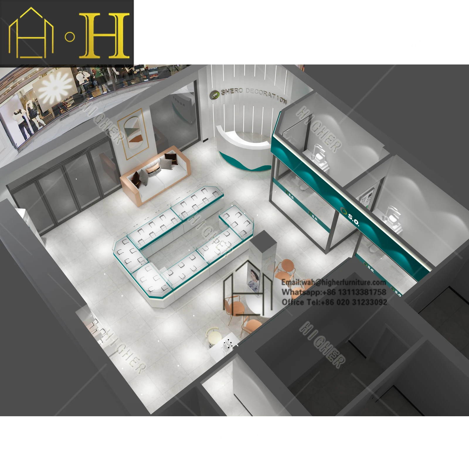 Customized Glasses Optical Store Display Showcase Furniture Optical Store Display Showcase For ...