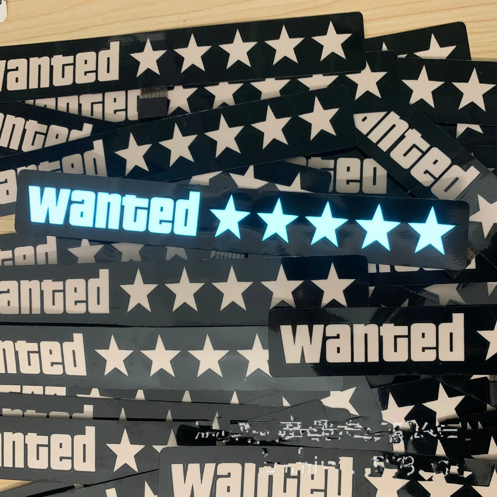 Wholesale Custom LOGO Display El Light up Led Car Window Stickers 5 ...