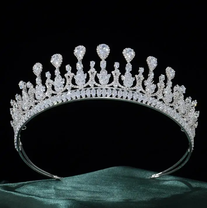 Light Luxury Korean Crystal Simple Compact Swallow Princess Costume Adult Tiaras And Party ...