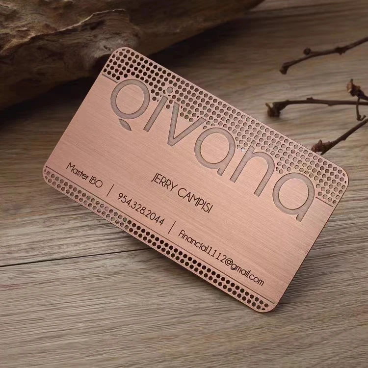 2023 Hot Personalized Luxury Gold Stainless Steel VIP Cards