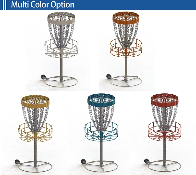 High Quality Hot Dip Galvanizing Chain Permanent Disc Golf Basket Disc ...