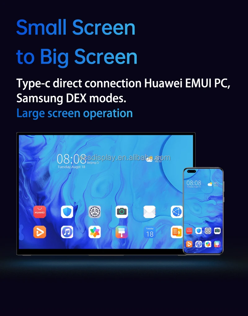 VCHANCE 16'' AMOLED Touchscreen Portable Monitor - UHD 3840x2400p