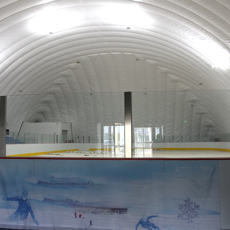 Inflated Membrane Skiing Stadium Pneumatic Membrane Structure Air Dome ...