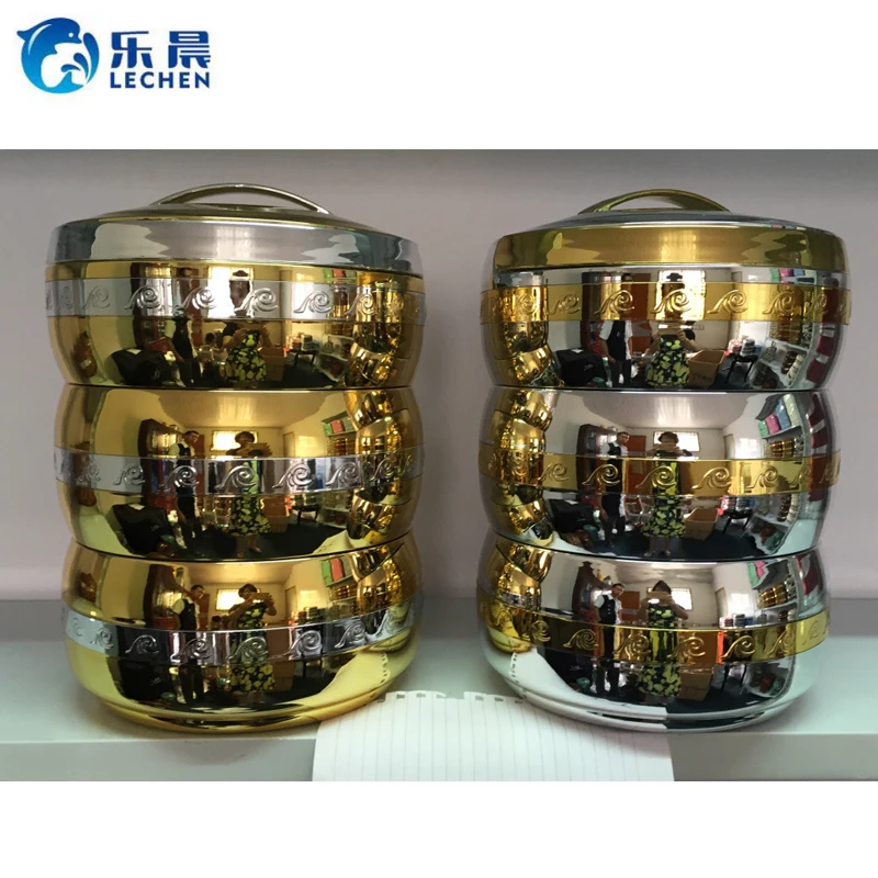 Three-layer Round Electroplated Stainless Steel Cookware Insulated ...