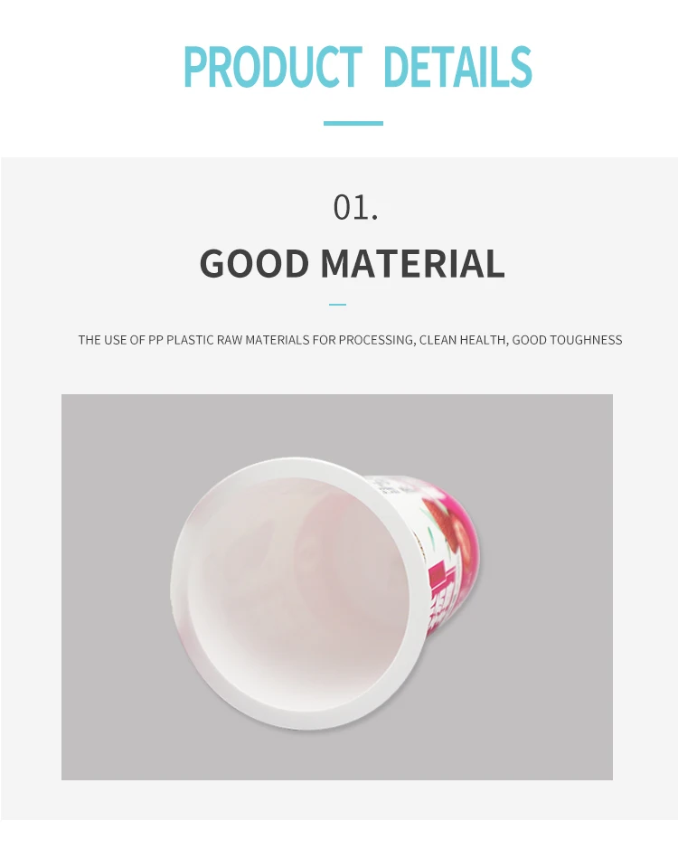 Yogurt Plastic Cups Yogurt Food Bucket Packaging Plastic Frozen Yogurt ...