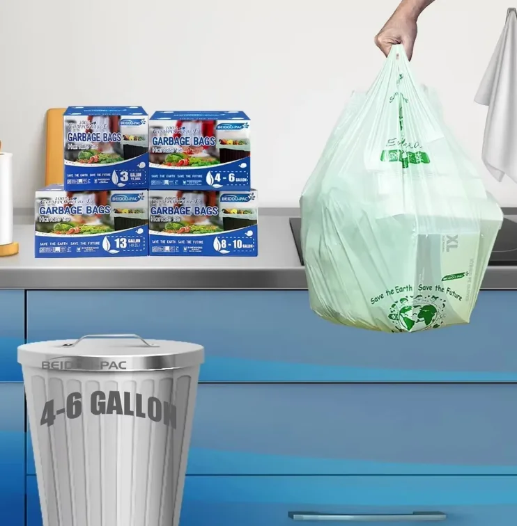 Wholesale Biodegradable PLA/PBAT T-Shirt Bags - Custom Logo Compostable ...