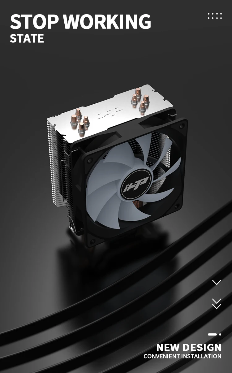 IHTP 2025 Factory Custom RGB Fan 120mm Cooling - 4 Heat Pipes
