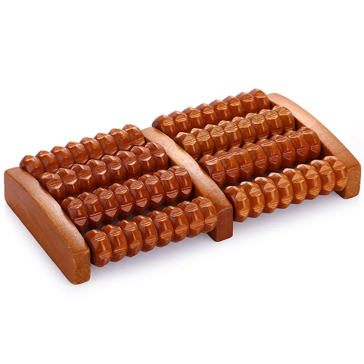 Custom Logo Various Wooden Foot Massager Dual Foot Massager Roller For ...