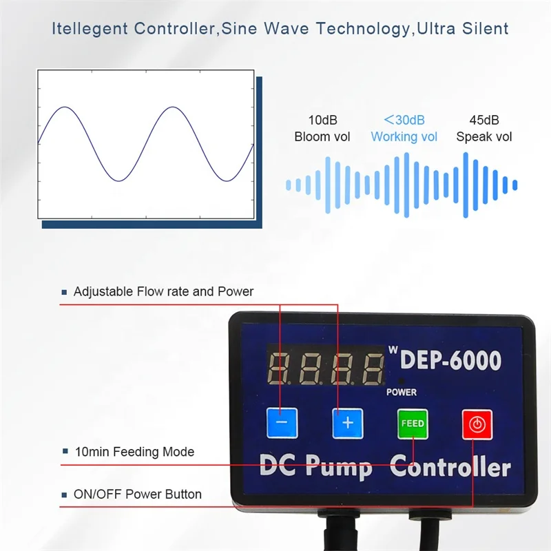 Ultra Silent Aquarlum Water Pump Controllable Return Water Pumps Fish ...