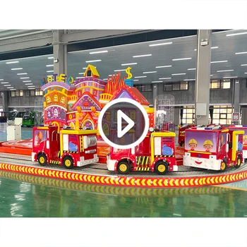 Electric Fire Brigade Rail Track Train Children Amusement Attraction ...