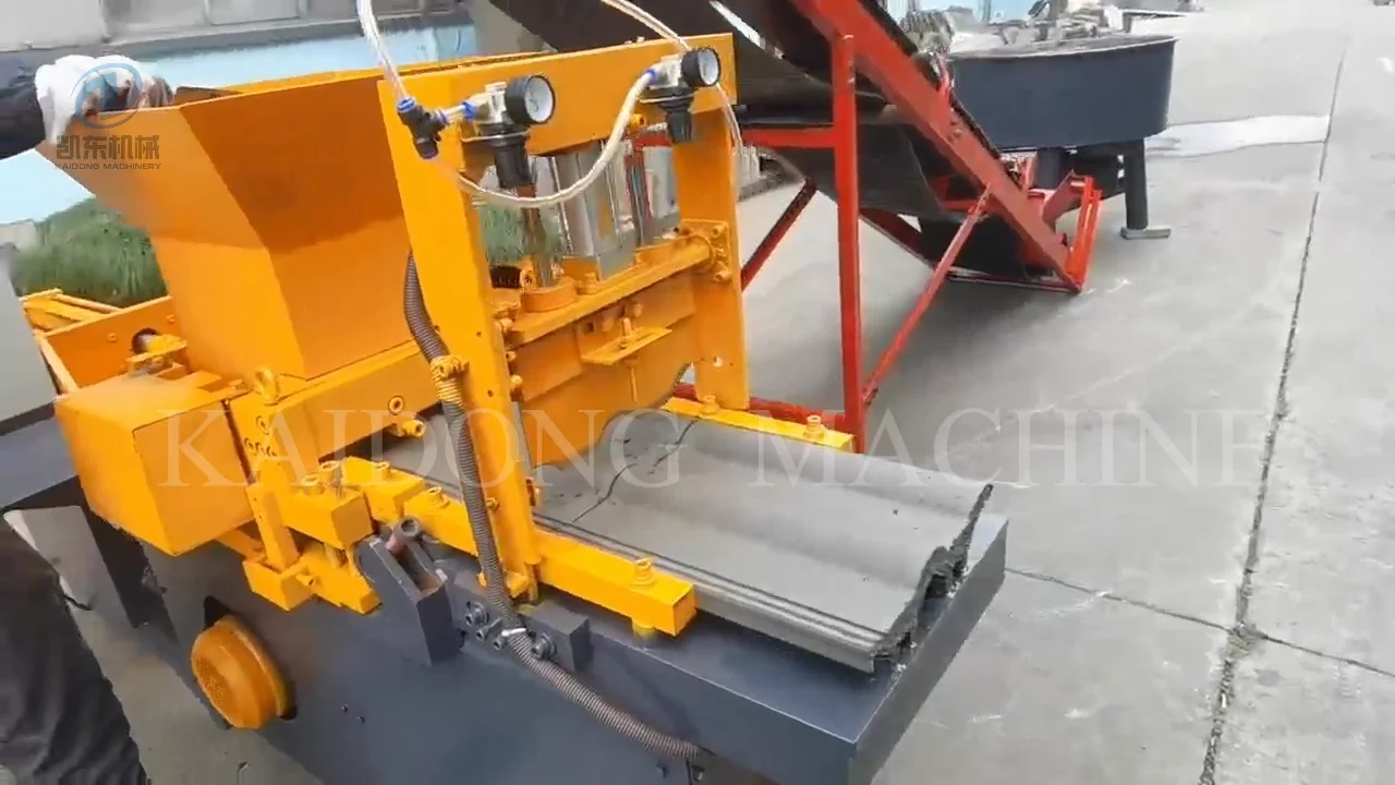 Kq-4 Semi Automatic Concrete Cement Roof Tile Extruding Machine Double ...