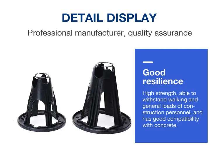 High Strength Plastic Rebar Support Concrete Plastic Spacer Mold Block ...