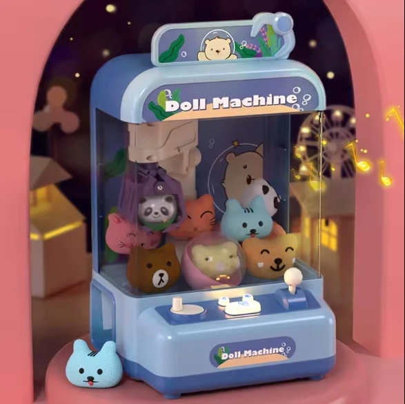 Kid's Indoor Electric Crane Machine Plush Toy Music & Light 24 Years ...