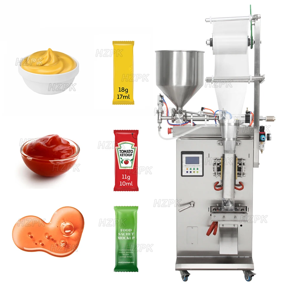 HZPK 100ml Auto Ketchup Packet Machine - Efficient Packing