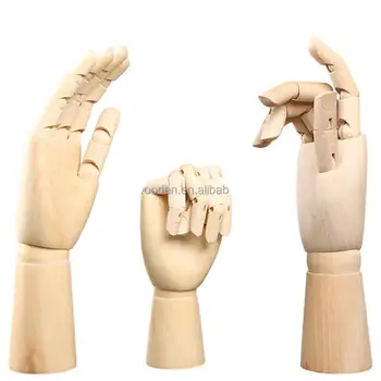 8-inch Wooden Mannequin Hand Model Science & Engineering Toys Activity ...