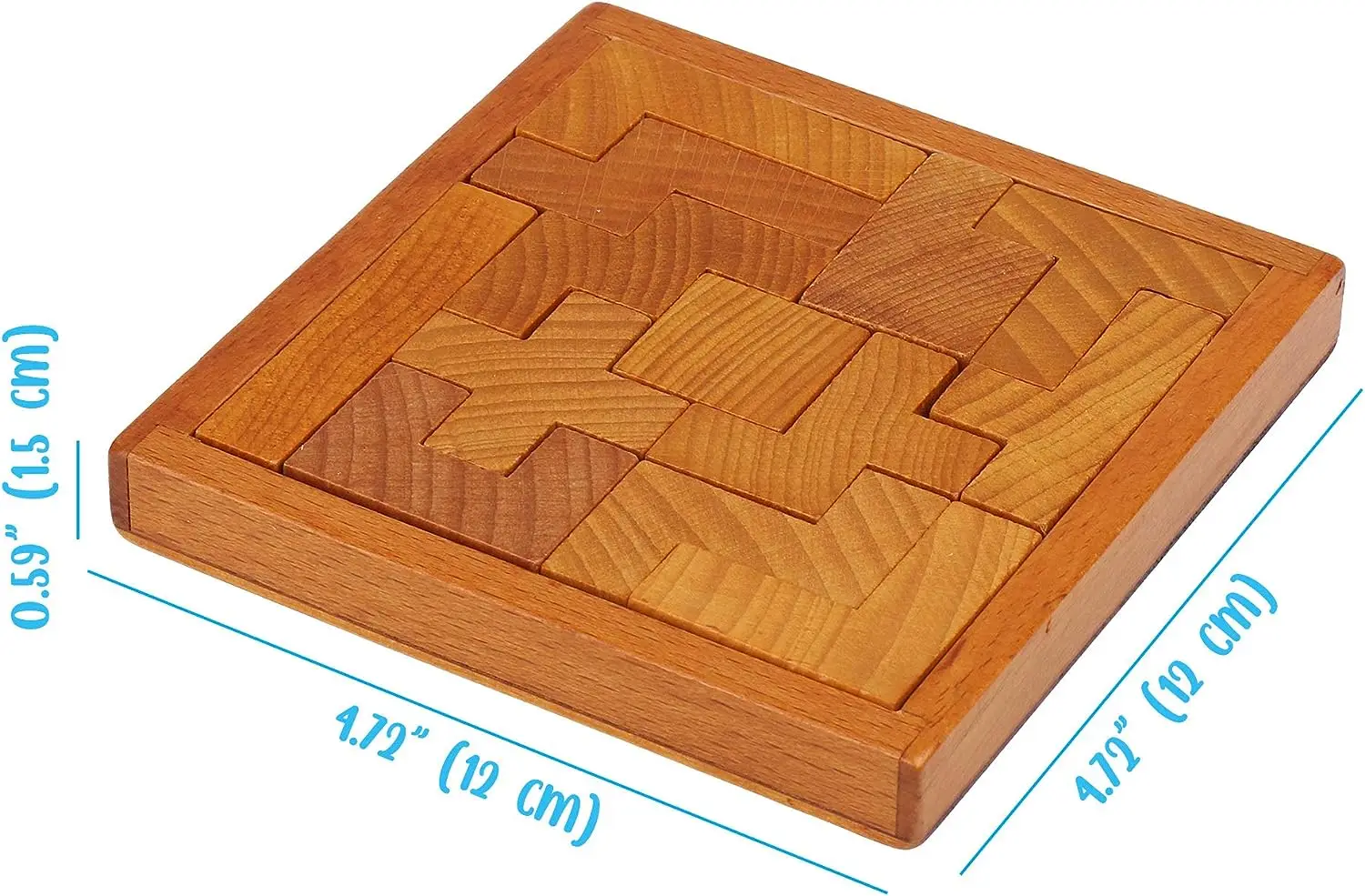 Wooden Brain Teaser Puzzles - Challenge & Fun for All
