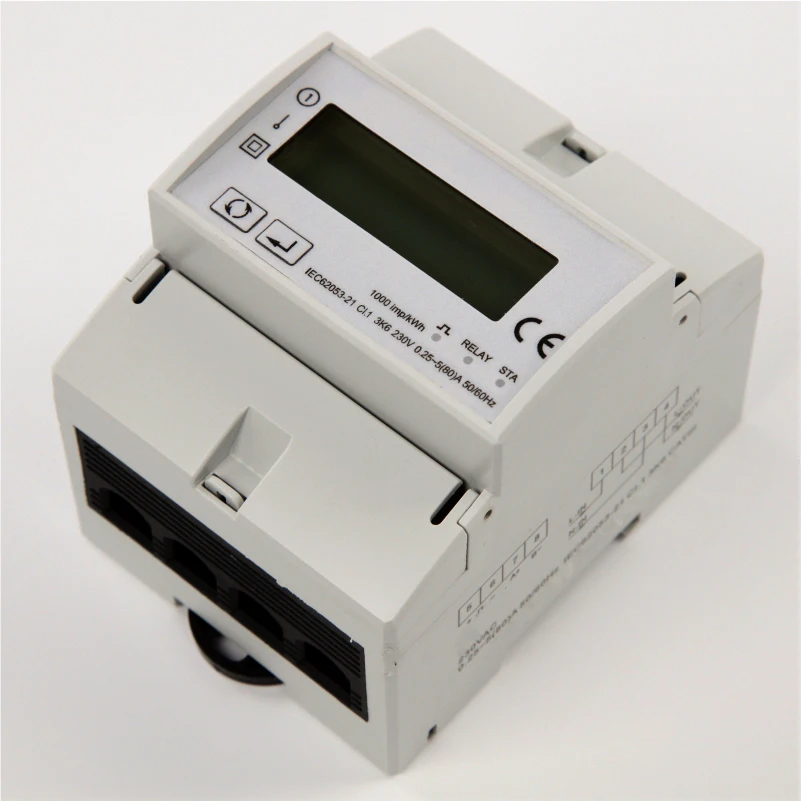 80a Tuya Remote Control Smart Din Rail Single Phase Zigbee Prepaid ...