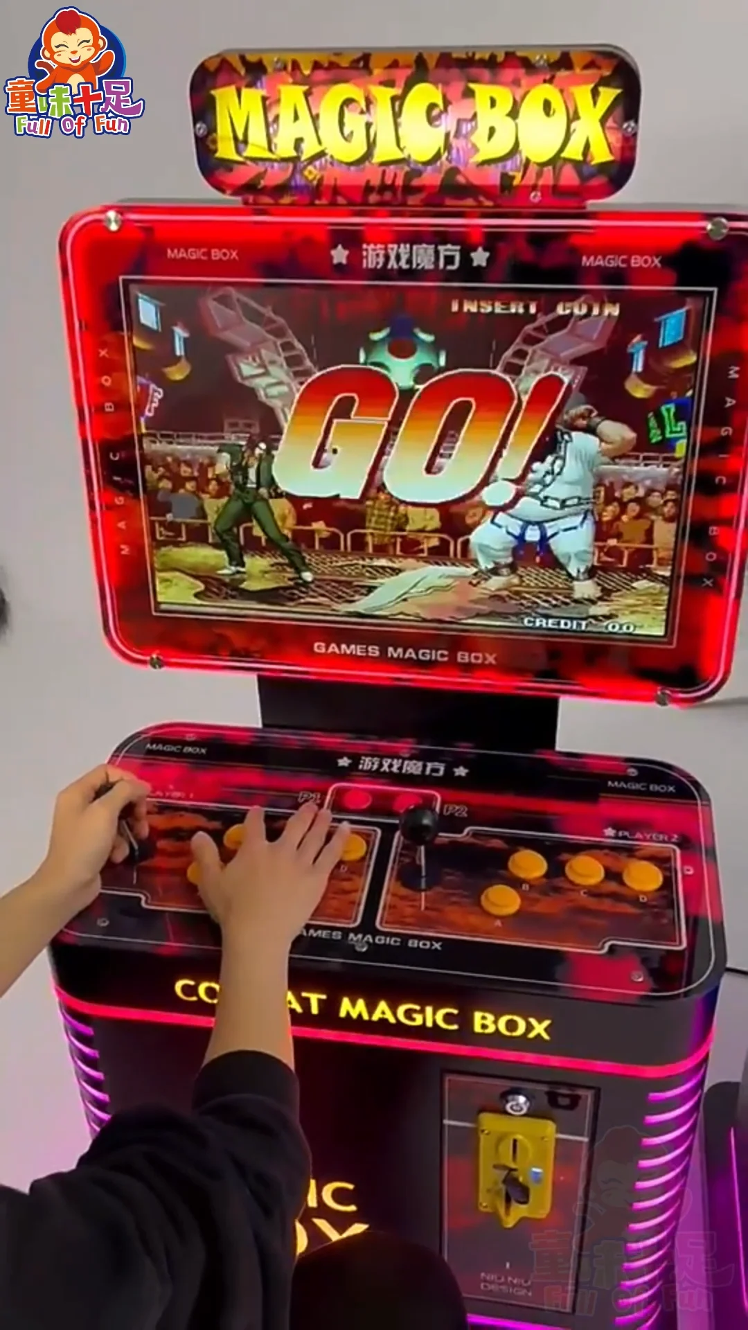 Hot Style Coin Operated Video Arcade Games Machine Mini Street Fighter ...