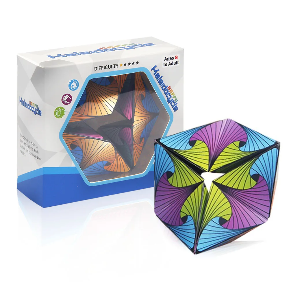 YOPTHEN Colorful Kaleidocycle Infinite Cycle Finger Toy Fidget Toy Mini ...