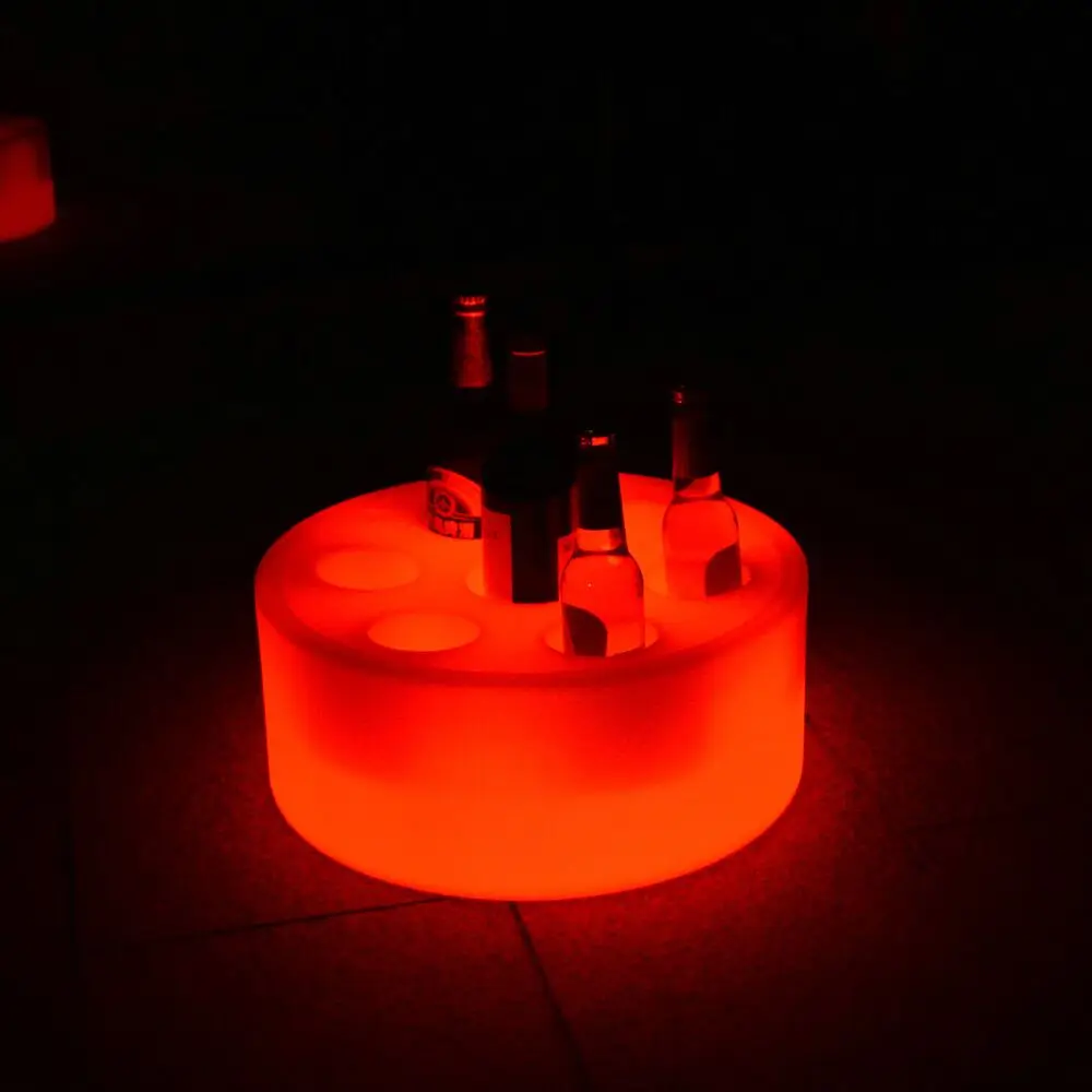 Super Bright Light Up Round Shape Led Wine Serving Tray - Buy Led ...