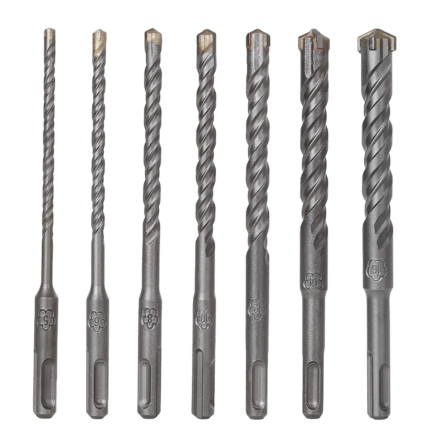 SUBORUI Hammer Drill Bits - Durable Tungsten Carbide Tips