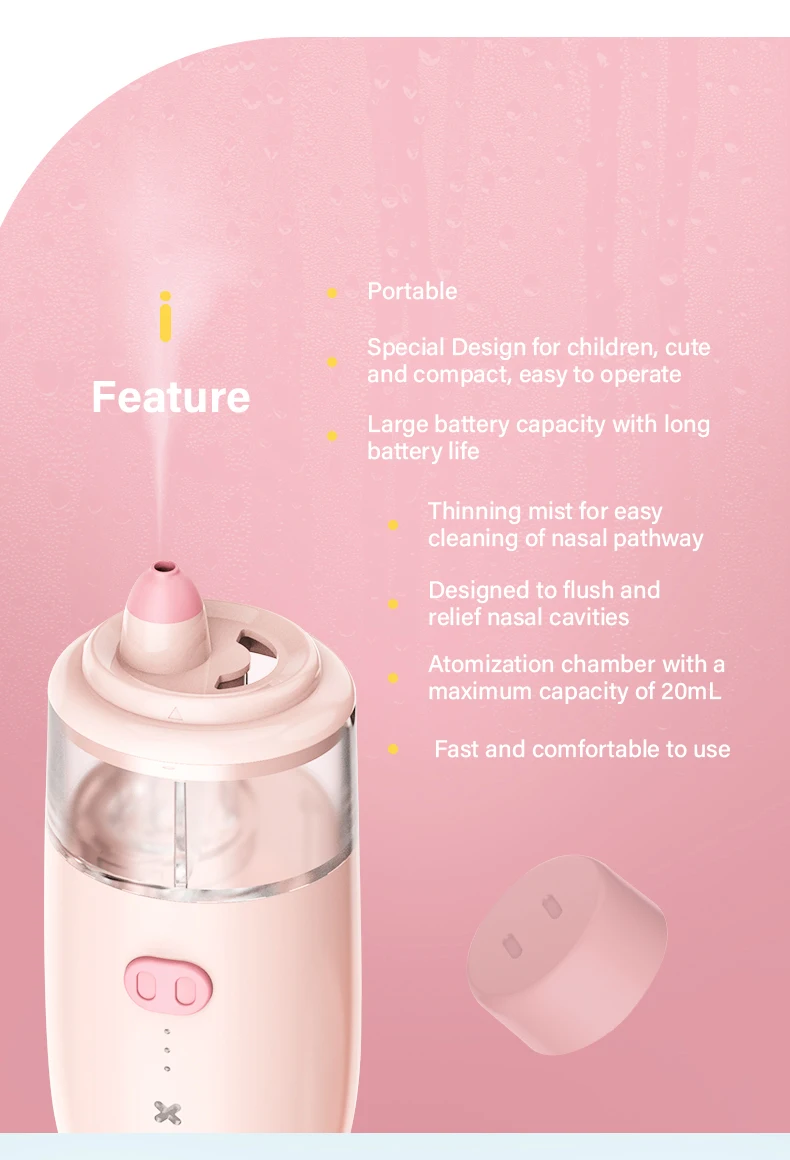 Mombebe Electric Nasal Wash Device Baby Nasal Irrigation System Nose ...