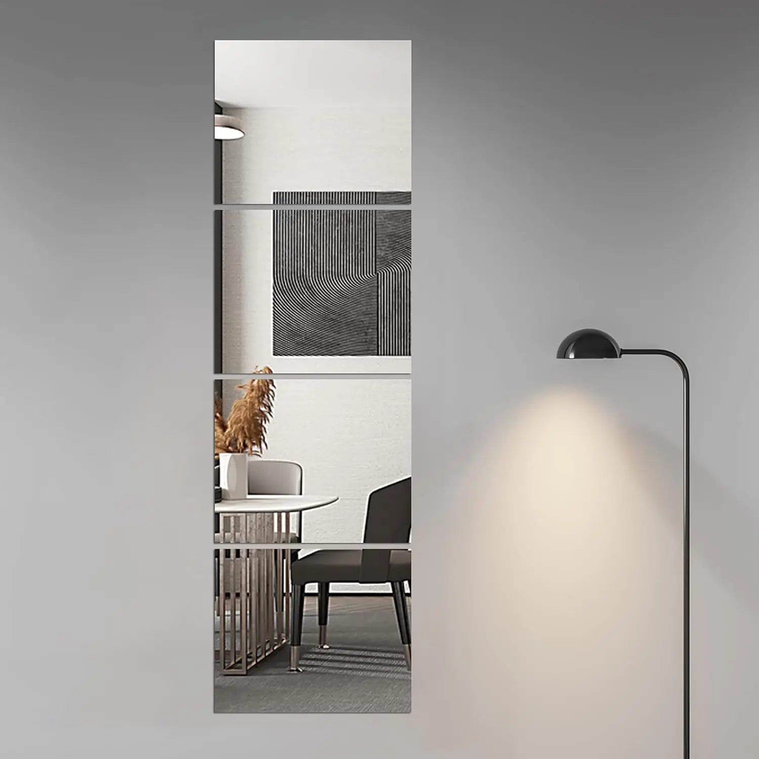 12x14 Inch Silver Custom Square Acrylic 2/3/5mm Frameless Glass Mirror ...