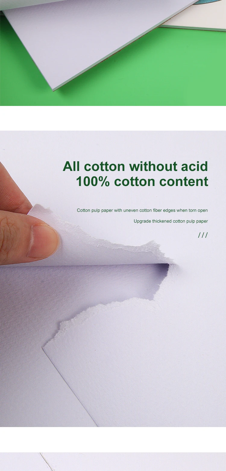 Panwenbo 24 Sheets 180GSM Paper Pad Watercolor Painting Pad Painting ...