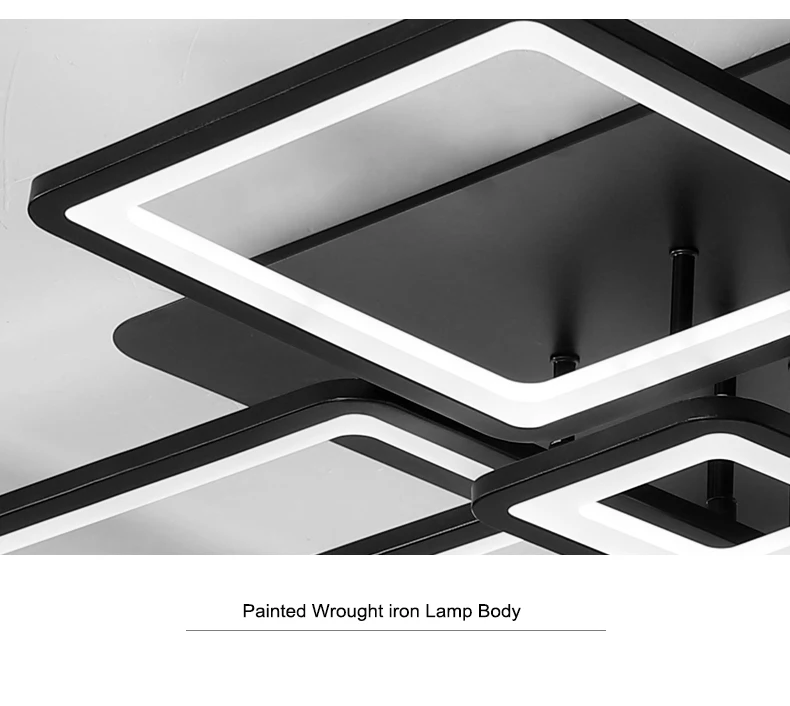 Modern Minimalist Rectangle Shape Flush LED Decorative Roof Ceiling ...