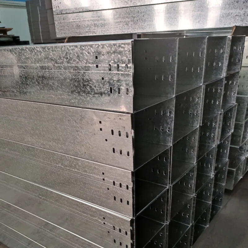 Outdoor Galvanized Steel Cable Trunking With Cover And Aluminum Cable ...