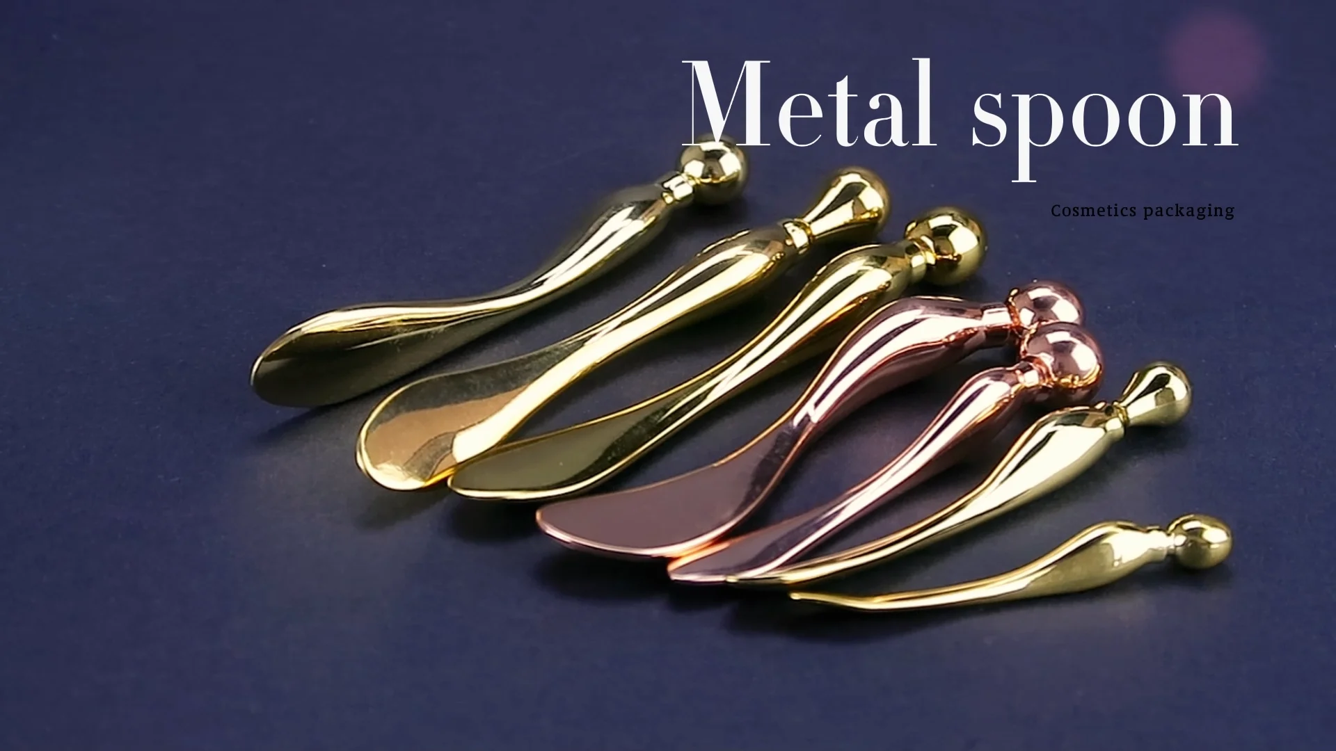 Mini Luxury Gold Color Facial Makeup Spatula Cosmetic For Eye Cream ...